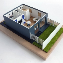 Maison démontable avec détails de meuble | Maquettes d'architecture