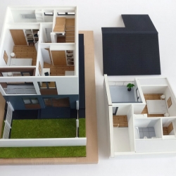 Maison démontable avec détails de meuble | Maquettes d'architecture