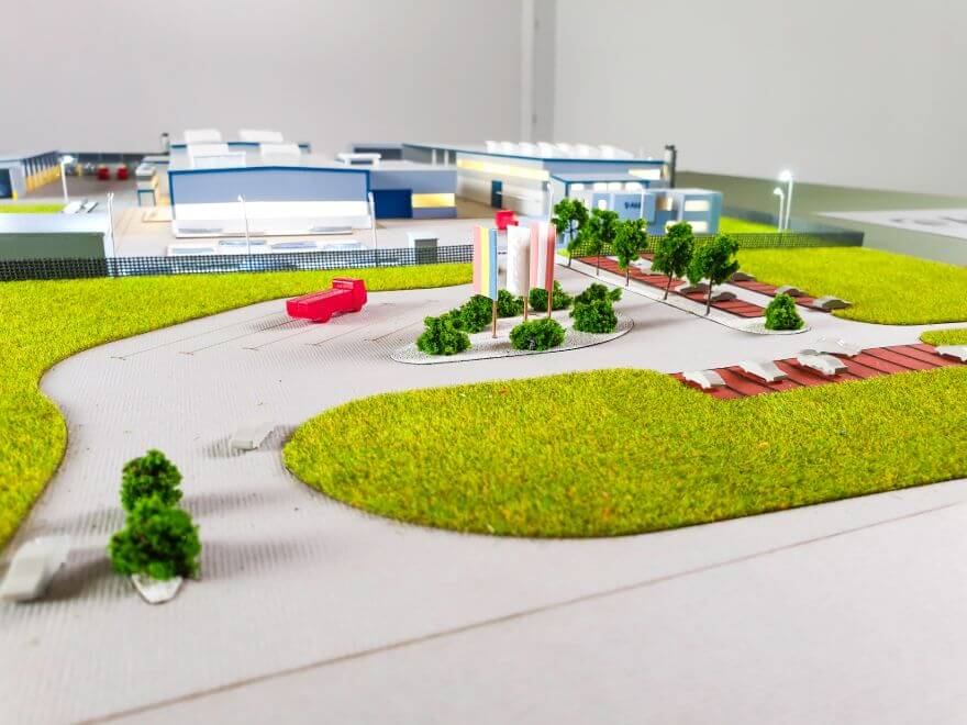 Maquette de l'usine Hammerer | Maquettes d'architecture