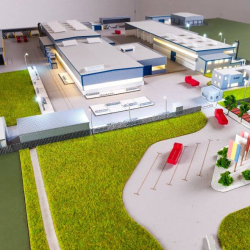 Maquette de l'usine Hammerer | Maquettes d'architecture