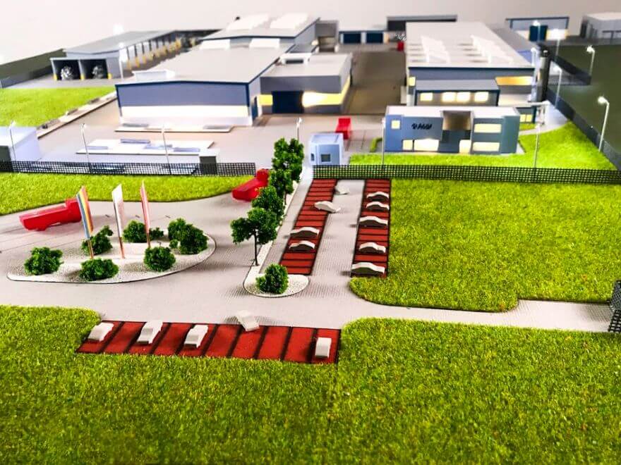Maquette de l'usine Hammerer | Maquettes d'architecture